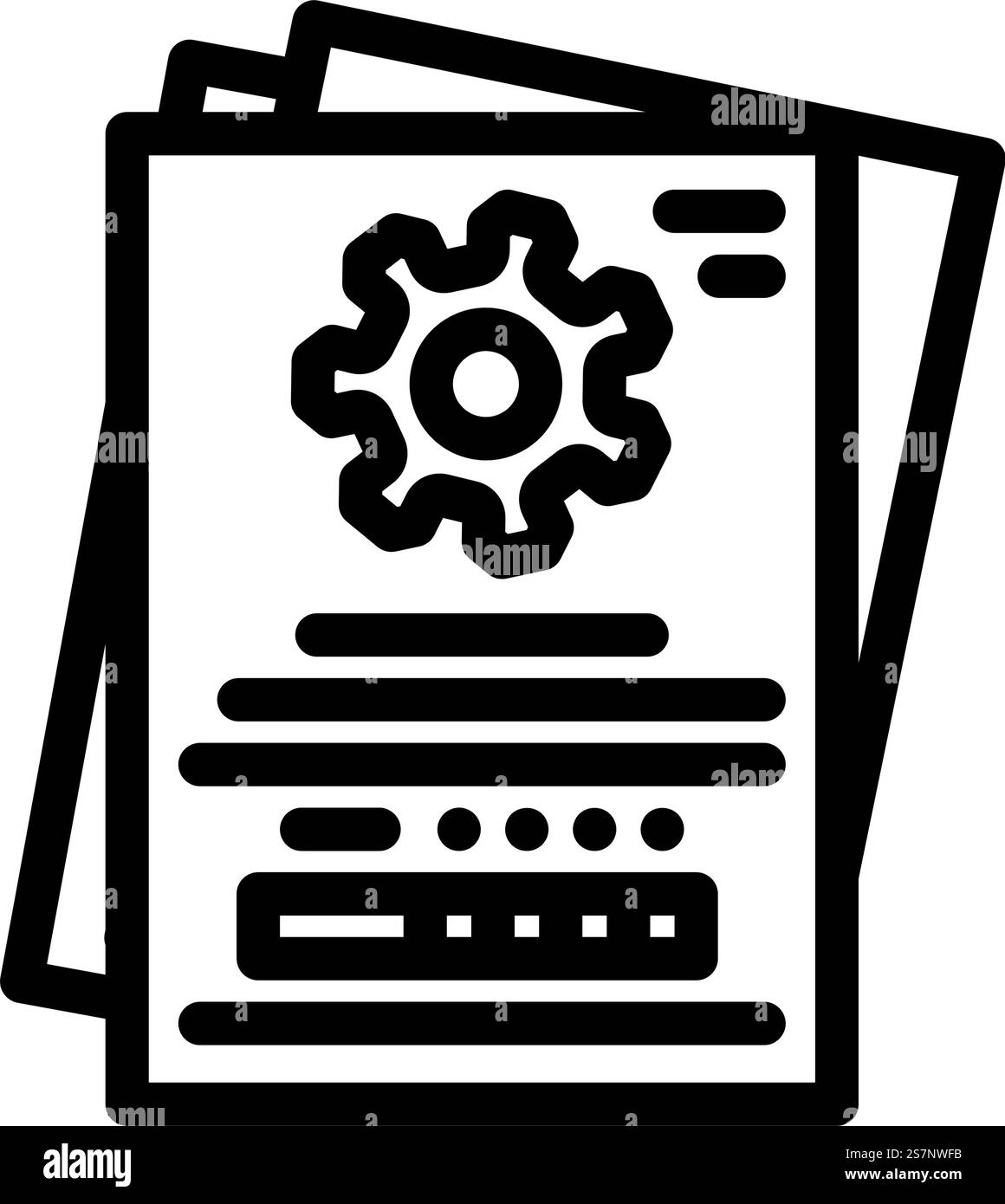 technical writing mechanical engineer line icon vector. technical ...