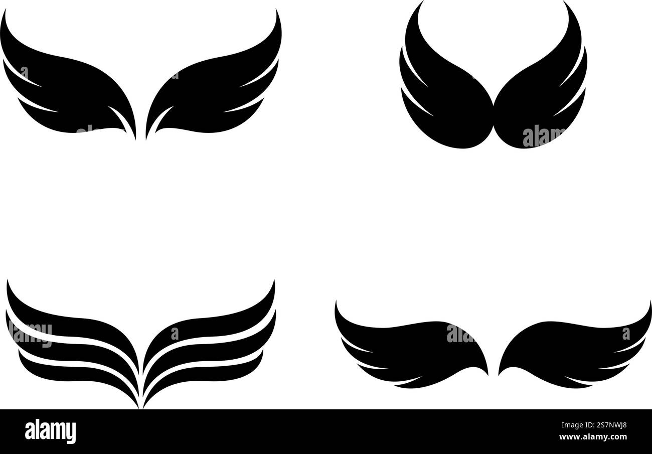 Wing illustration logo icon vector flat design Stock Vector Image & Art ...