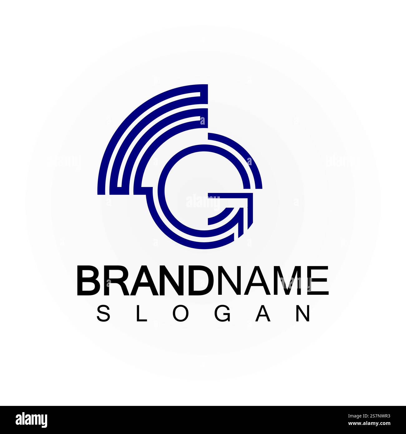 Letter G Signal Connect Circle Wireless Internet Wifi Logo Design ...