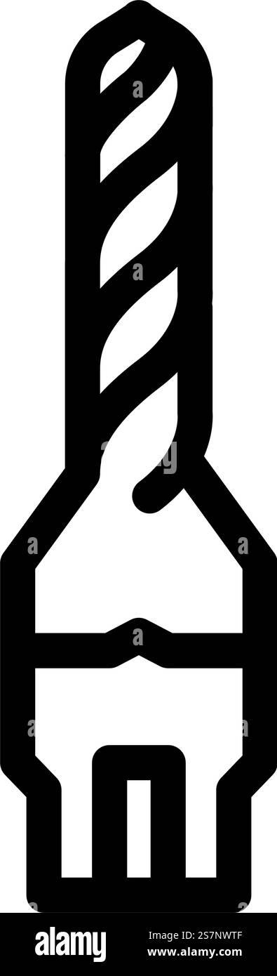 tooling materials mechanical engineer line icon vector. tooling ...