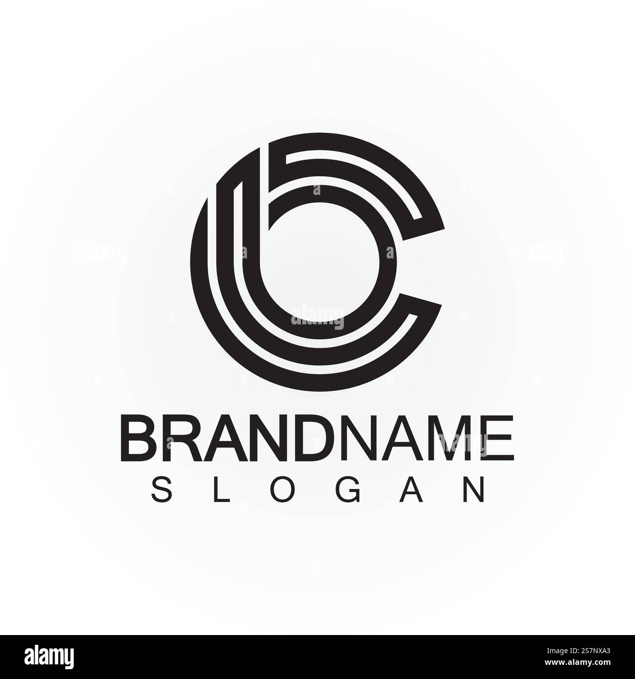 Alphabet letters monogram logo CB,BC,B and C, elegant and Professional ...