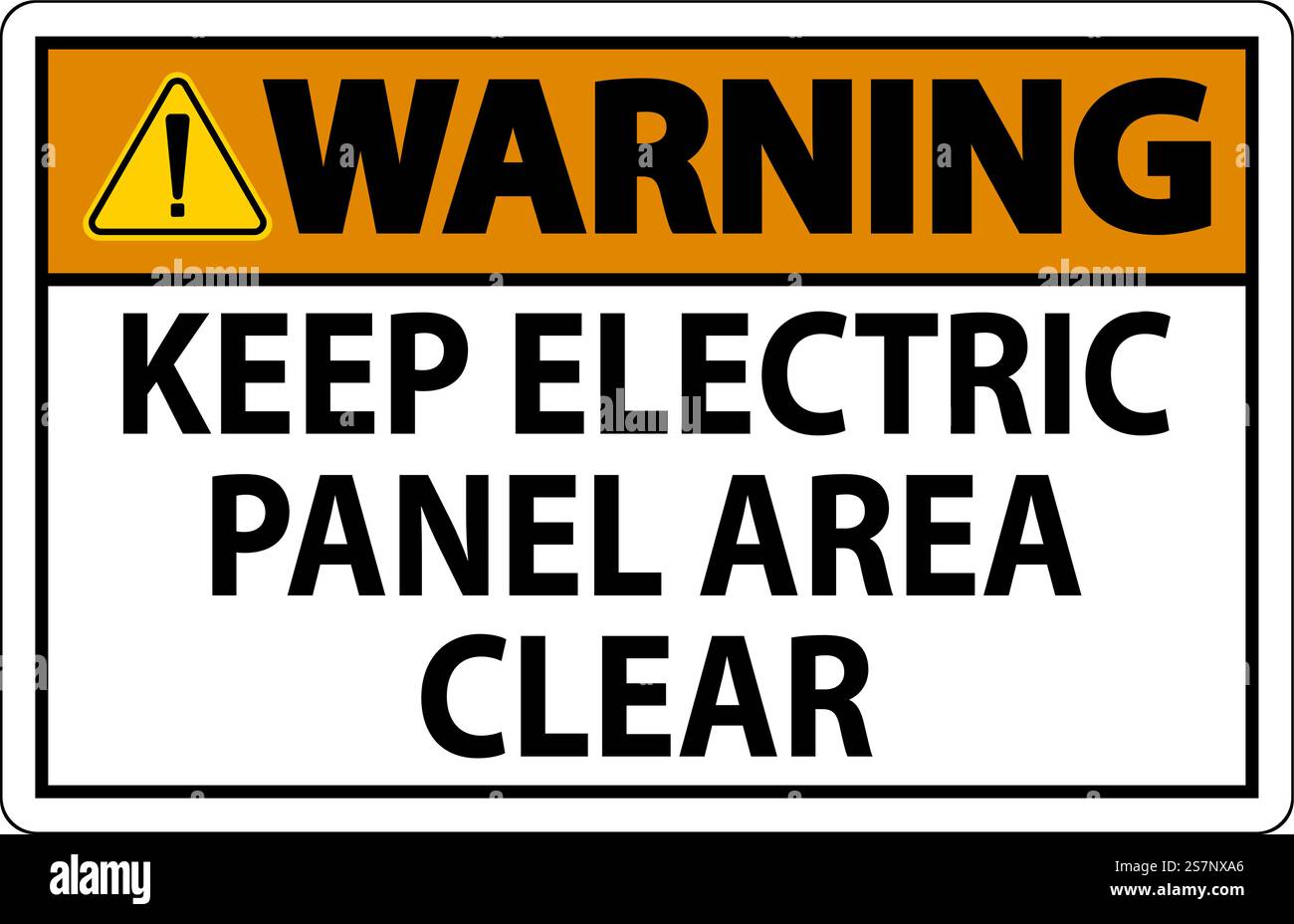 Warning keep clear sign Stock Vector Images - Alamy