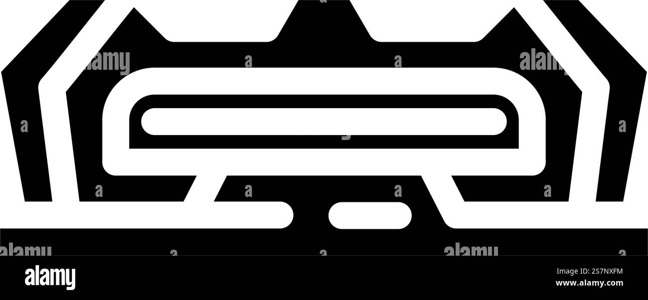 burner gas service glyph icon vector. burner gas service sign. isolated ...