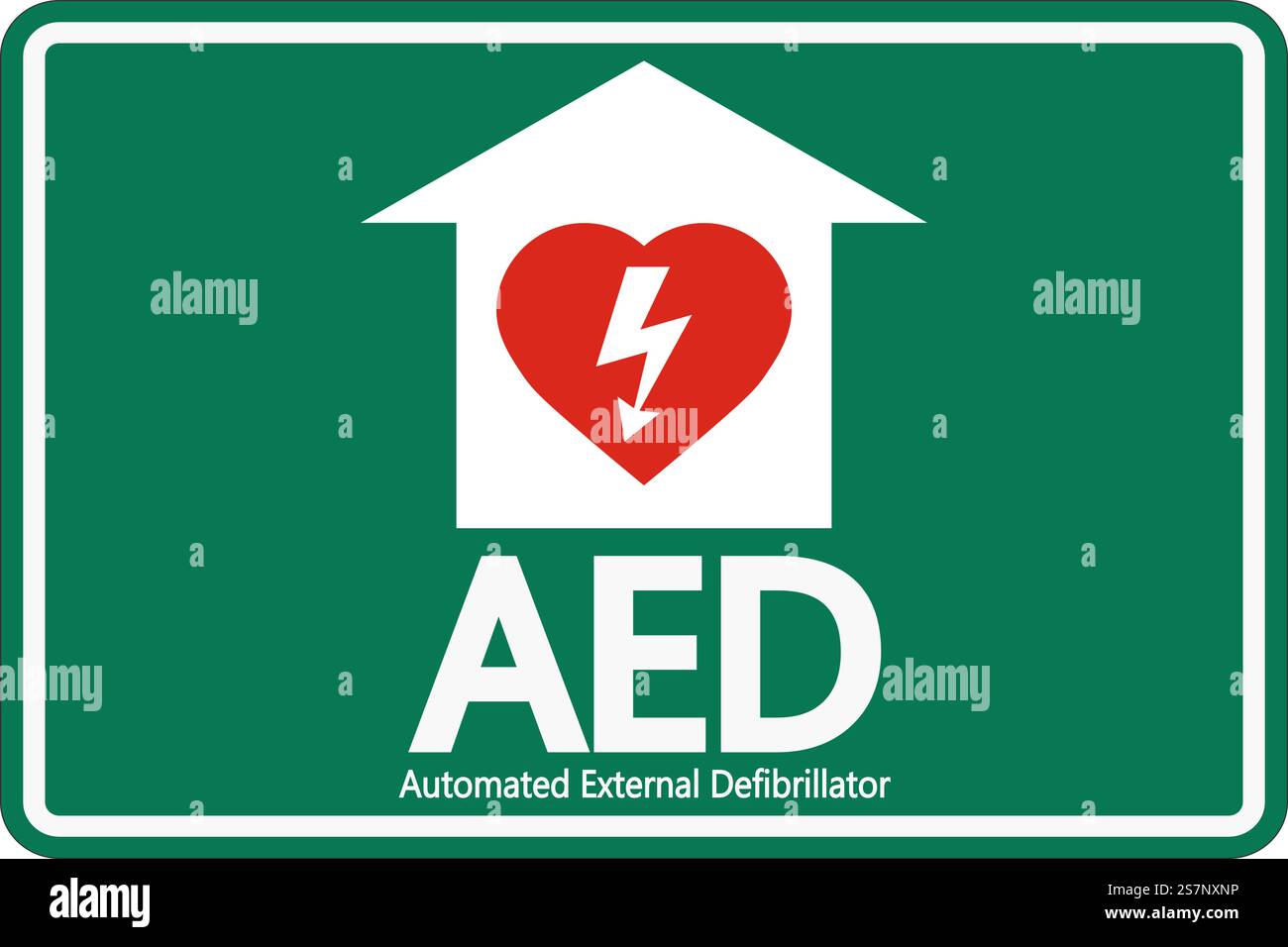 Face Adhesive AED Sign Symbol,label icon on white background Stock ...