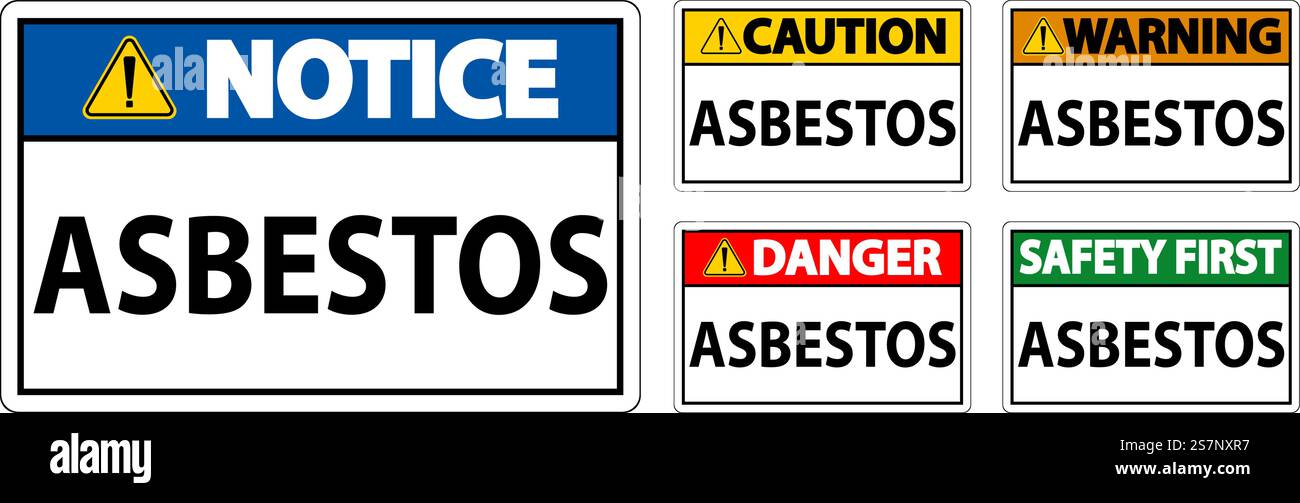 Asbestos Warning Signs Asbestos Hazard Area Authorized Personnel Only ...