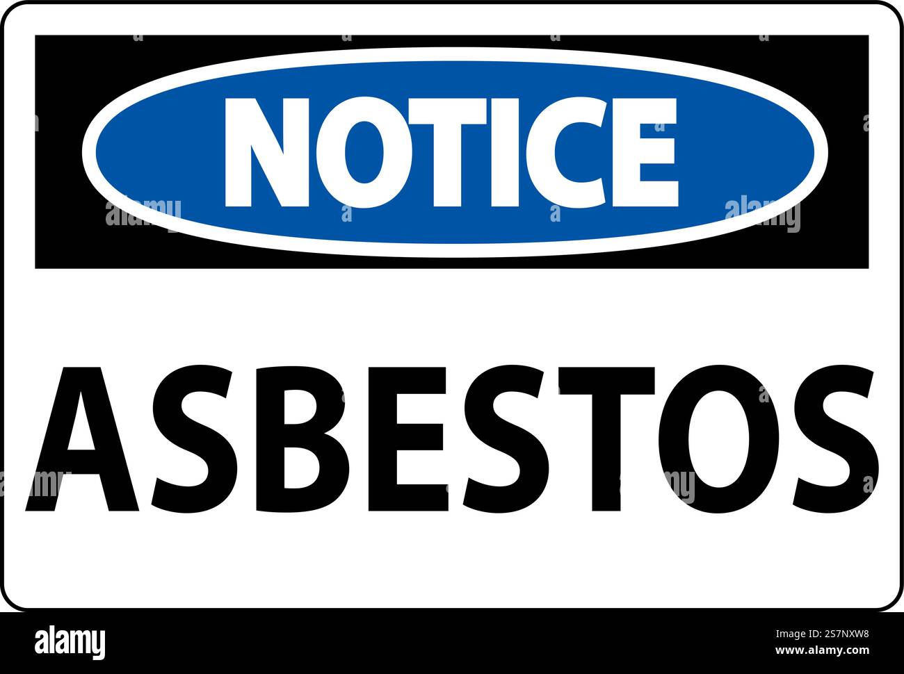 Asbestos Notice Signs Asbestos Hazard Area Authorized Personnel Only ...