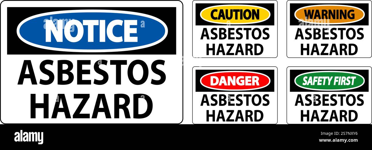 Asbestos Warning Signs Asbestos Hazard Area Authorized Personnel Only ...