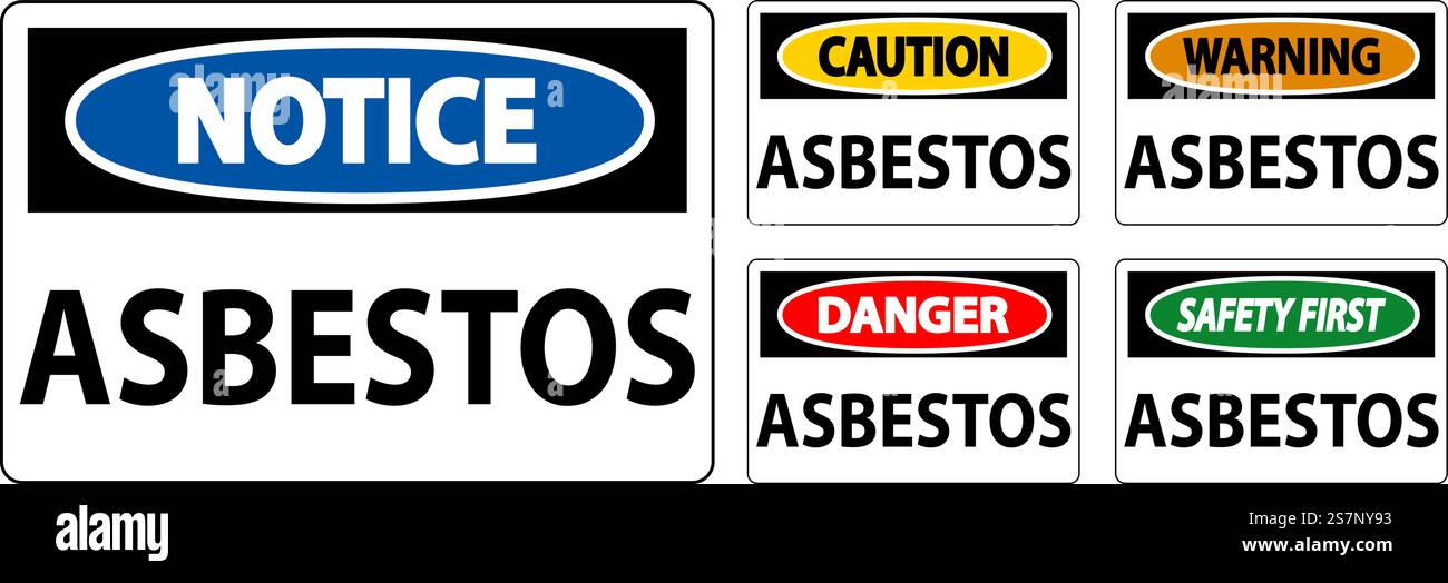 Asbestos Warning Signs Asbestos Hazard Area Authorized Personnel Only ...
