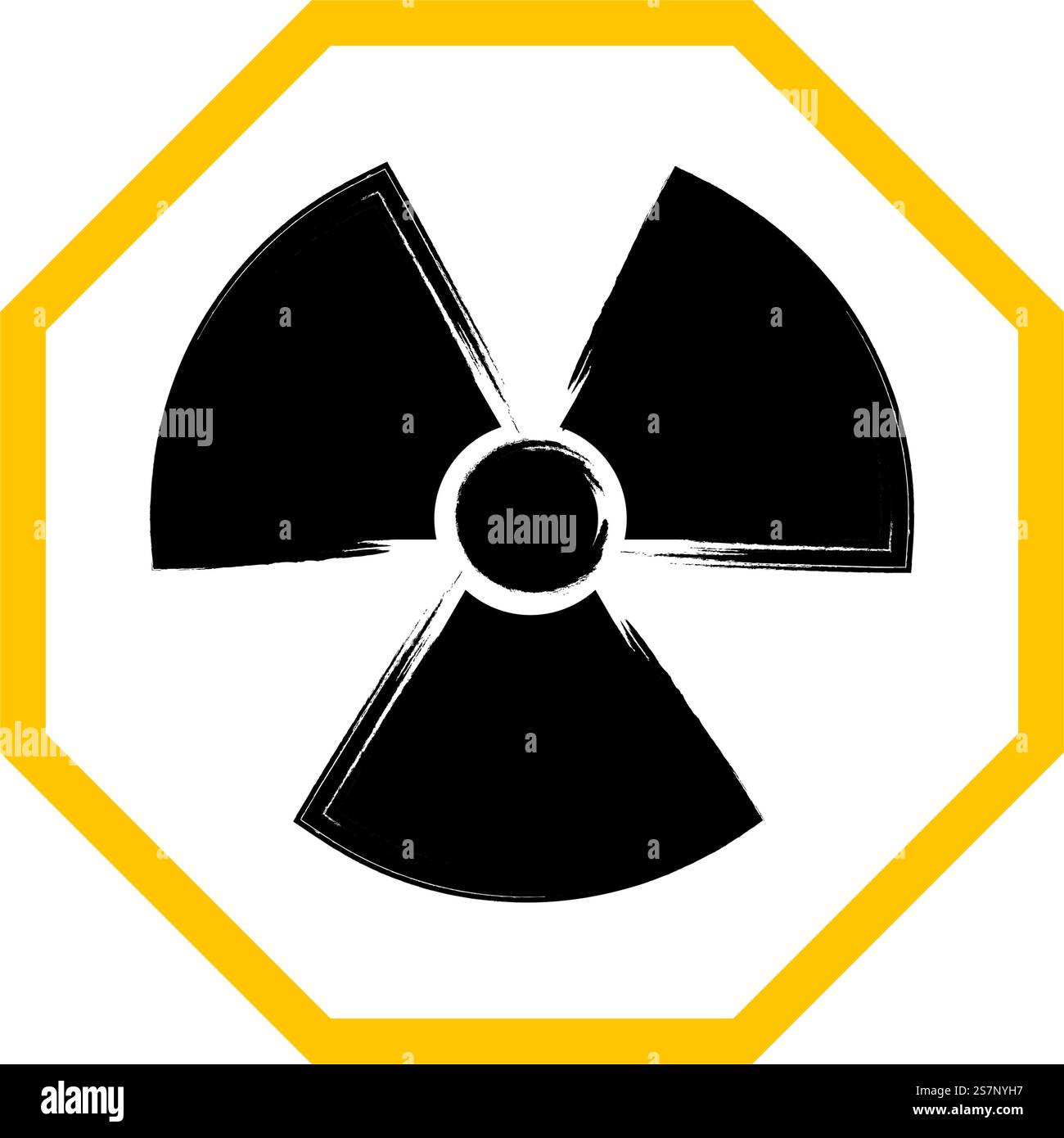 Danger radiation risk symbol and icon vector flat design Stock Vector ...