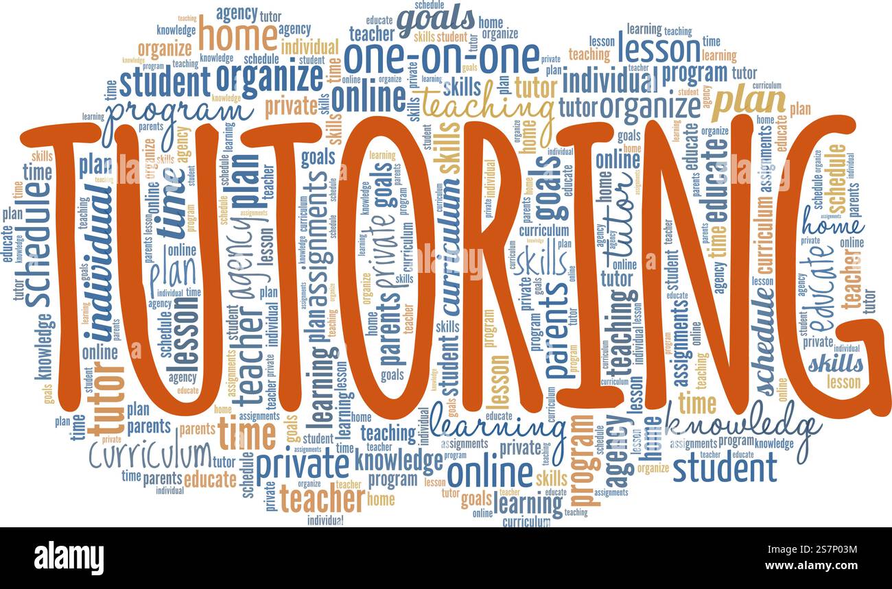 Tutoring conceptual vector illustration word cloud isolated on white ...