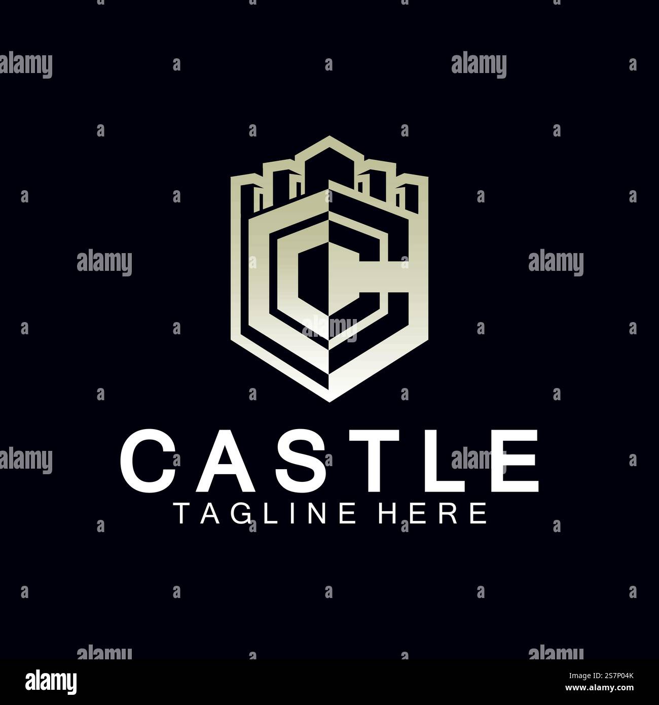 Letter c castle logo icon design template Stock Vector Image & Art - Alamy