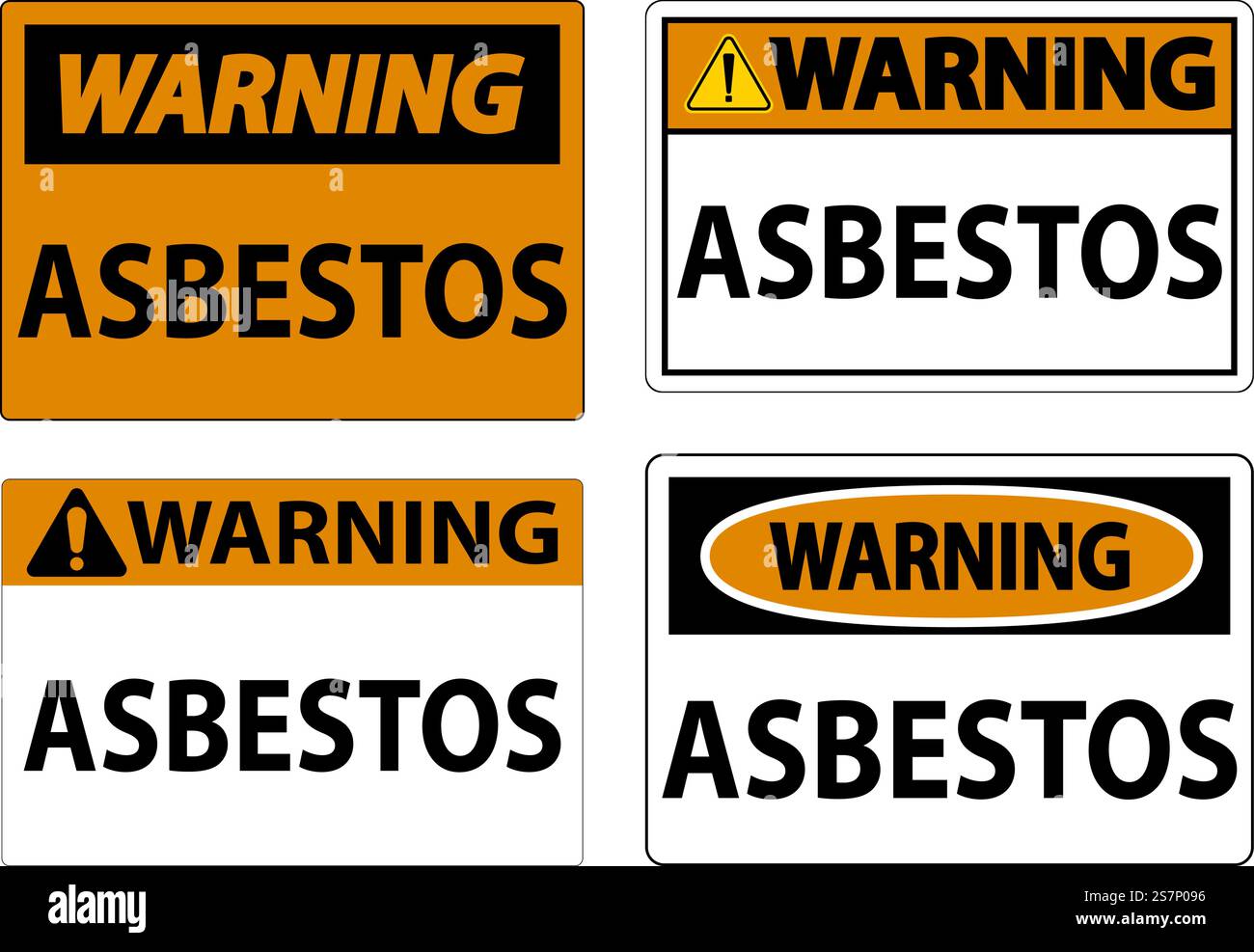 Asbestos Warning Signs Asbestos Hazard Area Authorized Personnel Only ...