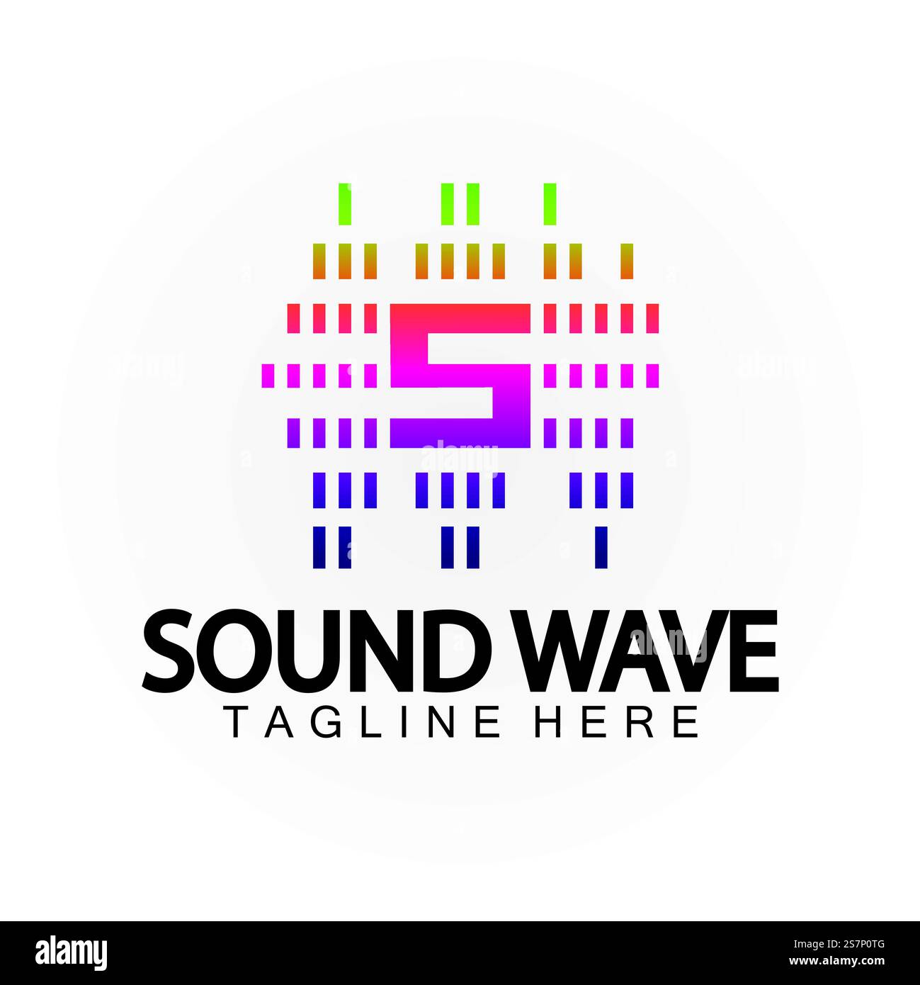 Letter S Sound Music Audio Voice Equalizer Volume Waveform Frequency Colorful Vector Logo Design ...