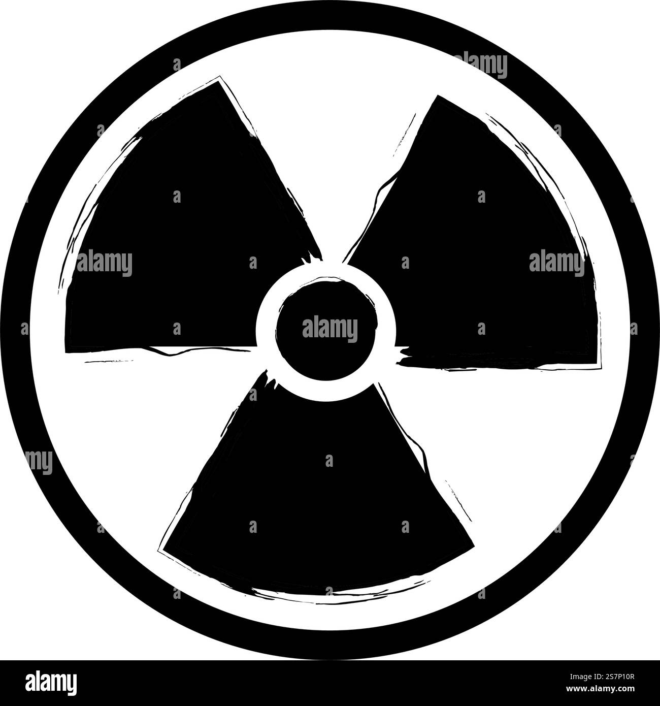 Danger radiation risk symbol and icon vector flat design Stock Vector ...