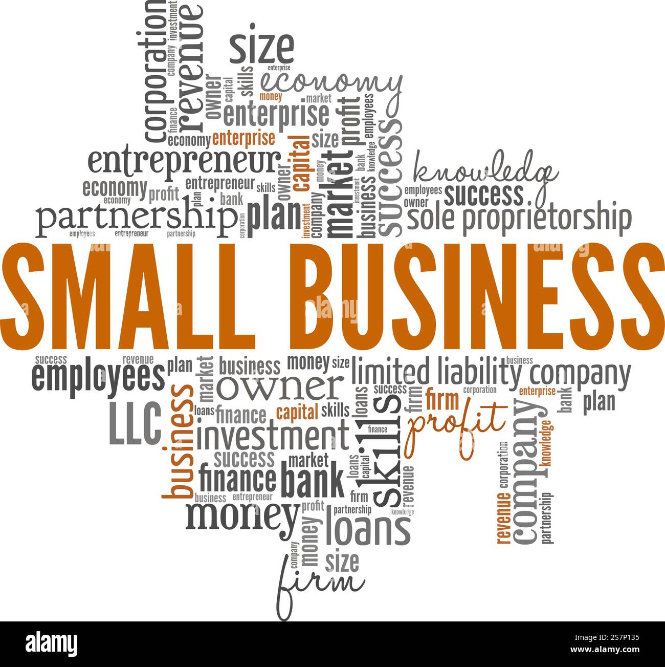 Small Business conceptual vector illustration word cloud isolated on ...
