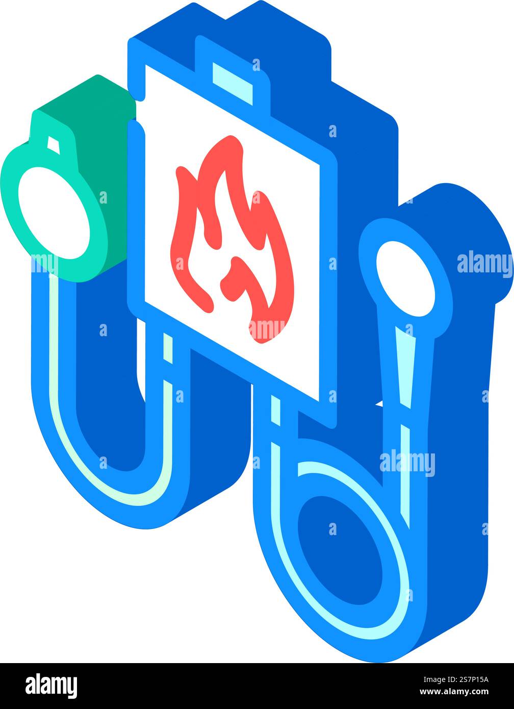 water heater gas service isometric icon vector. water heater gas ...