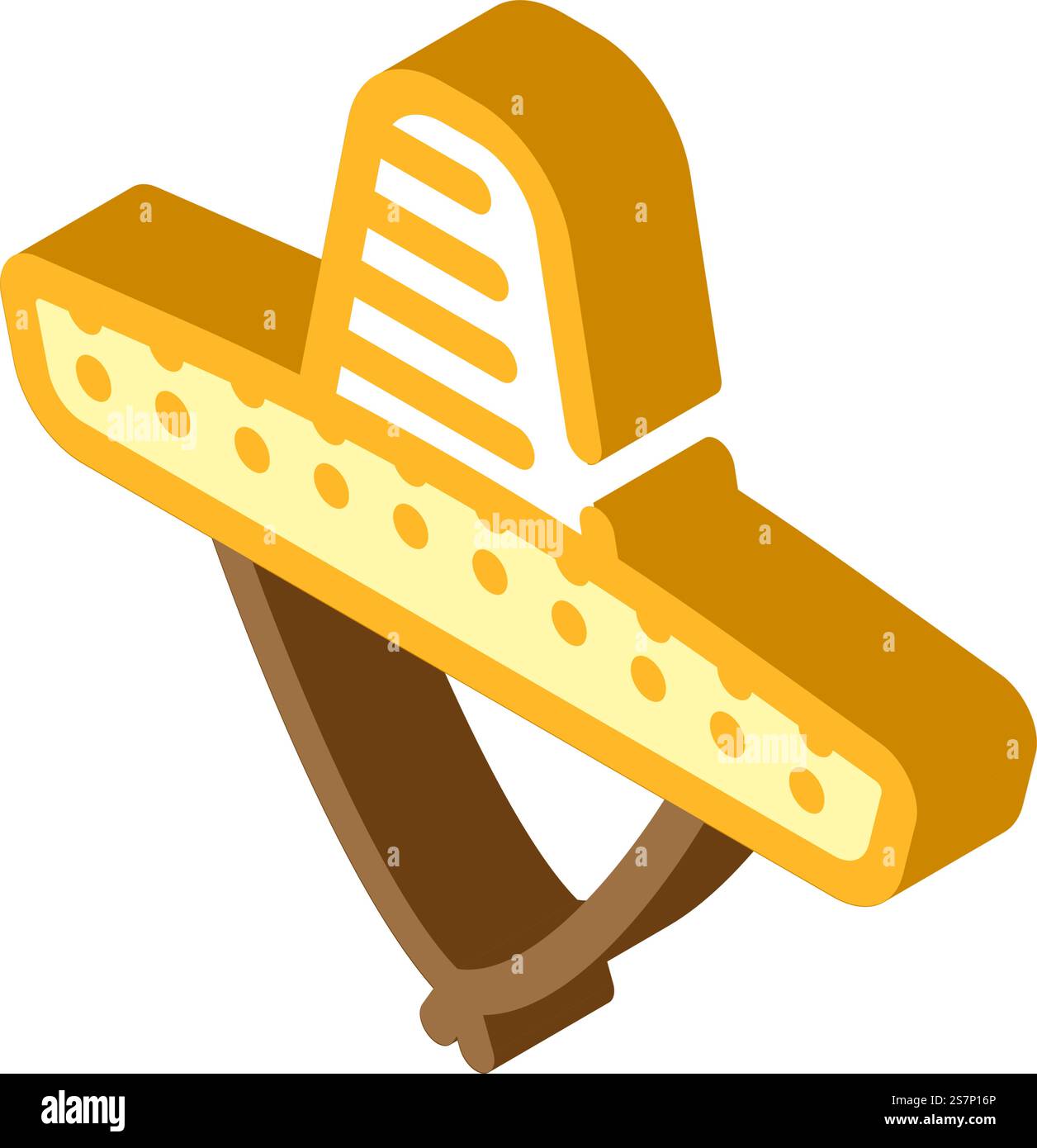 sombrero hat cap isometric icon vector. sombrero hat cap sign. isolated ...