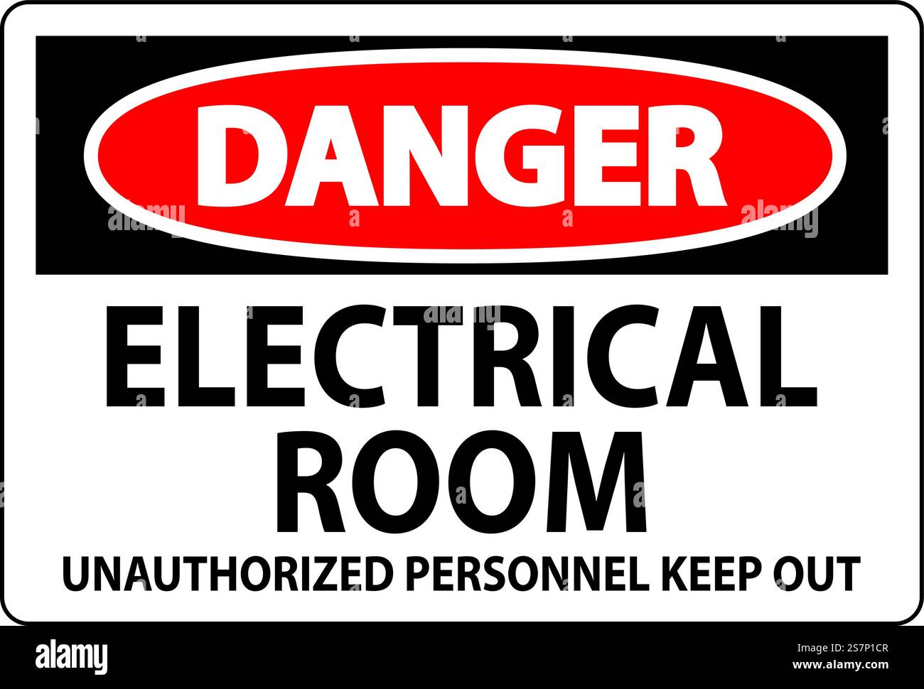 Danger Sign Electrical Room - Unauthorized Personnel Keep Out Stock ...