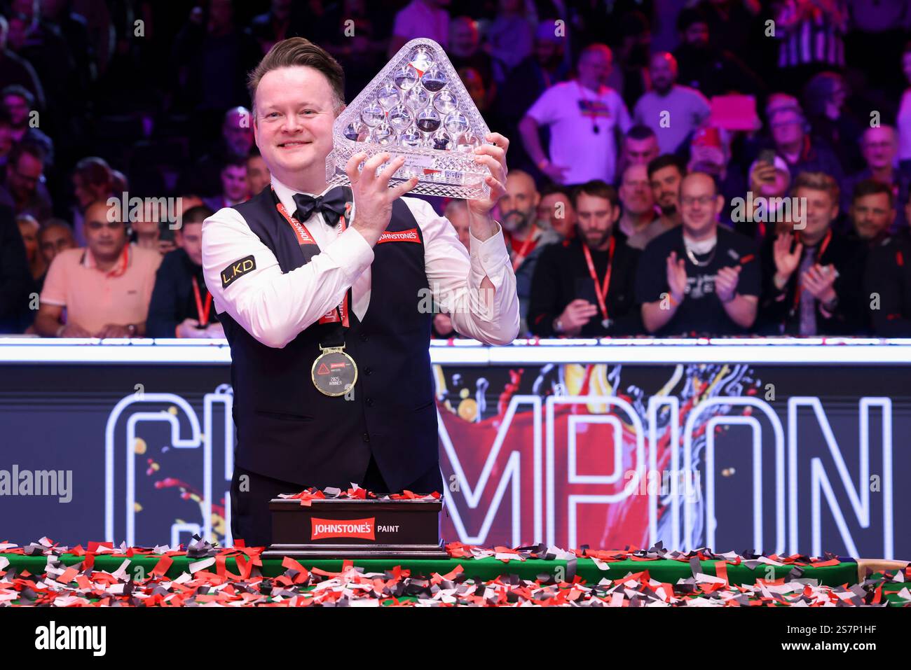 Alexandra Palace, London, UK. 19th Jan, 2025. 2025 Johnstones Paint Masters Snooker Day 8; Shaun ...