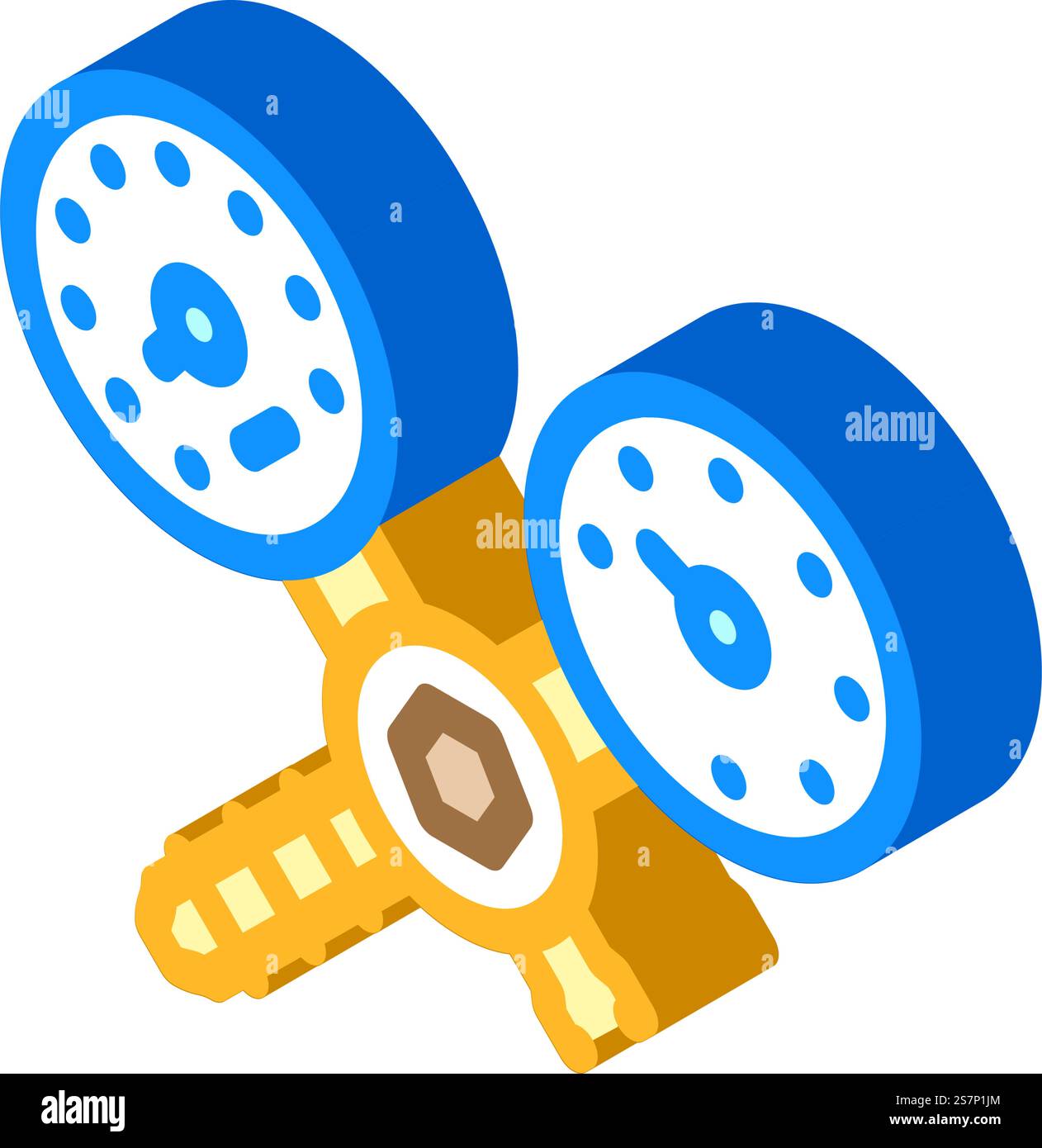 regulator gas service isometric icon vector. regulator gas service sign ...