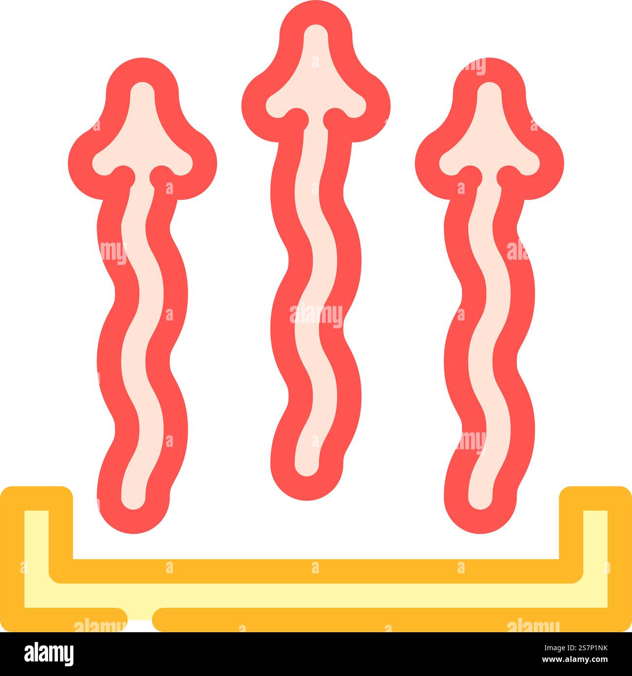 heat symbol color icon vector. heat symbol sign. isolated symbol ...