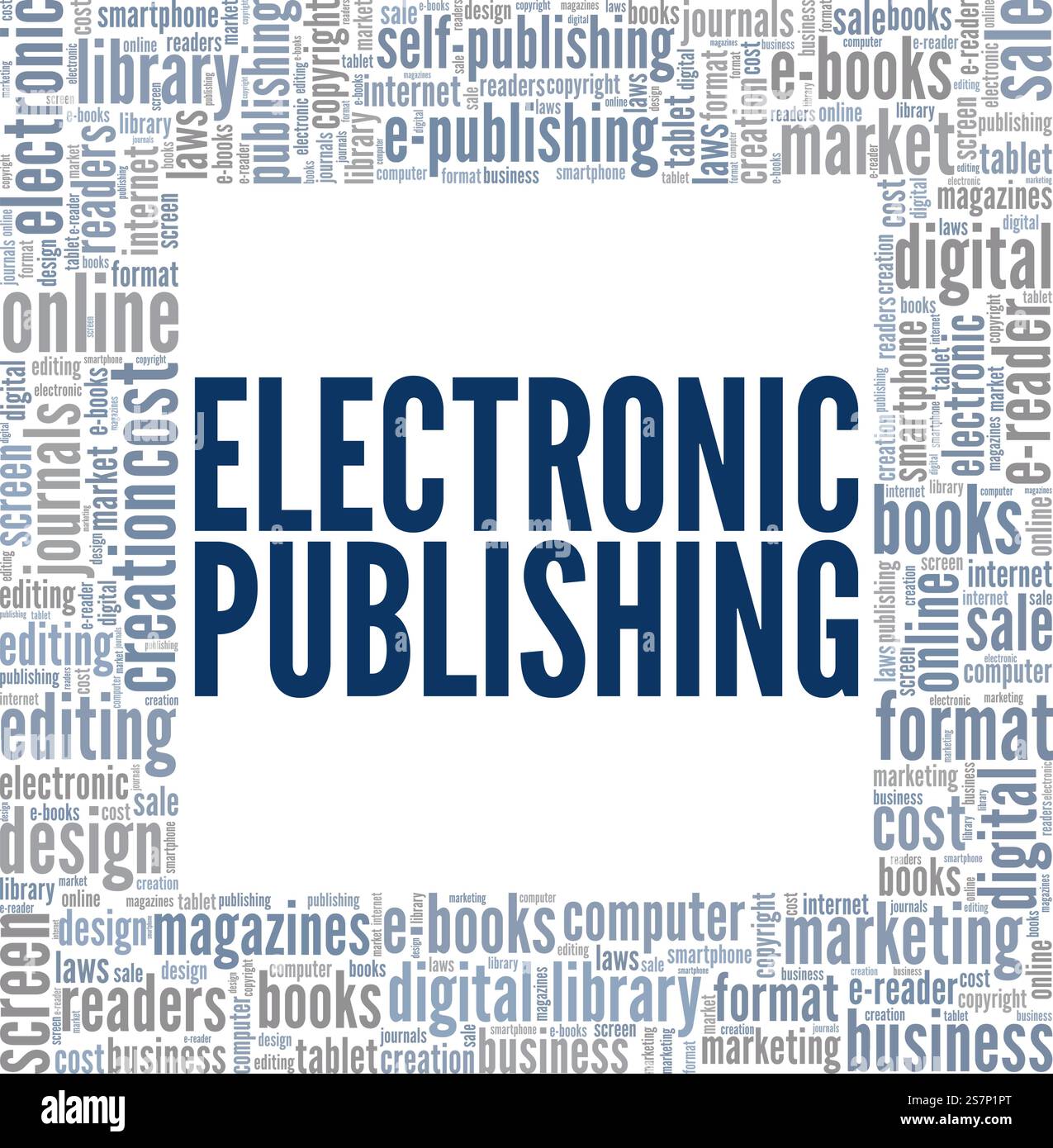 Electronic Publishing. e-publishing conceptual vector illustration word ...