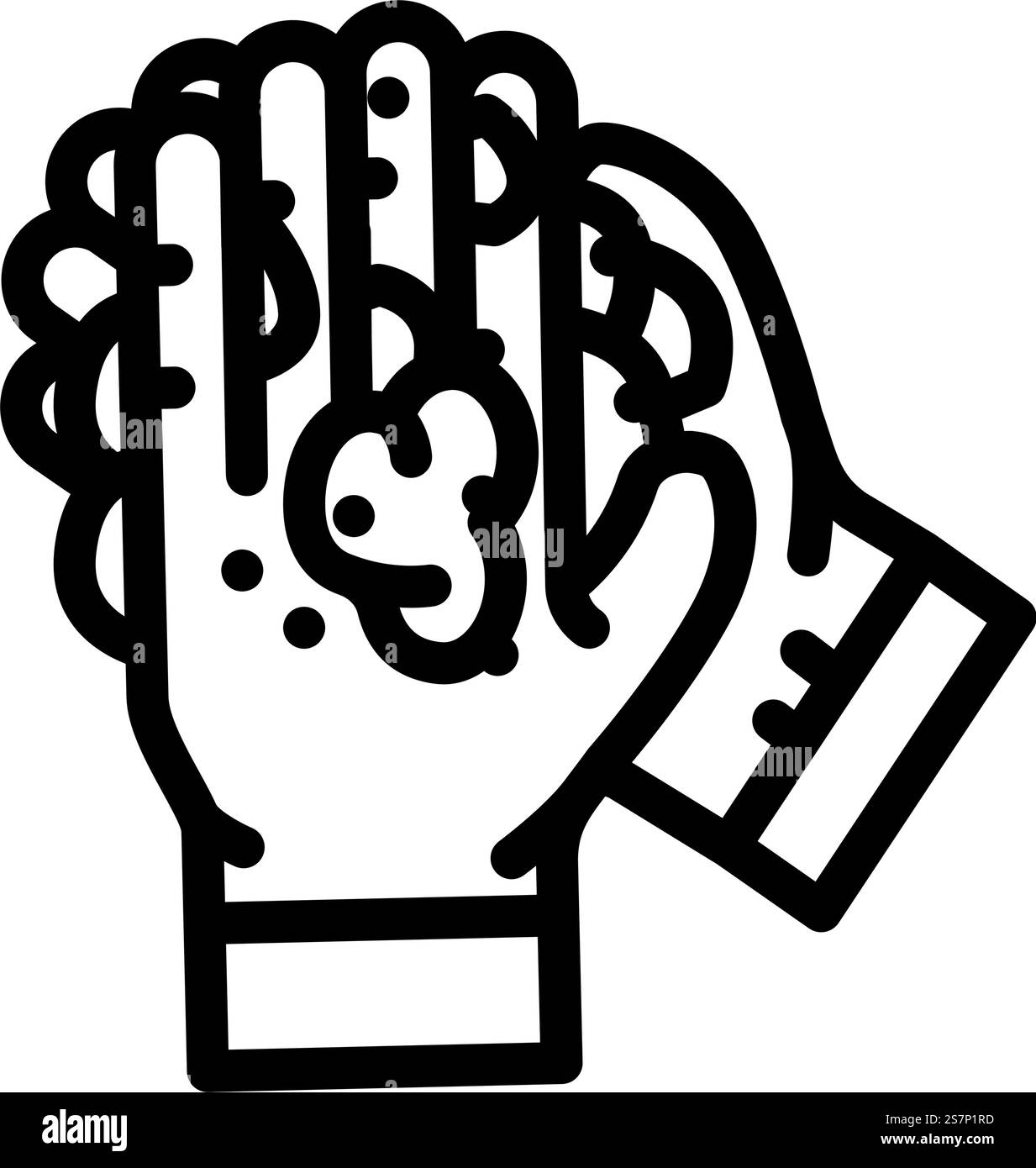 handwashing hygiene line icon vector. handwashing hygiene sign ...