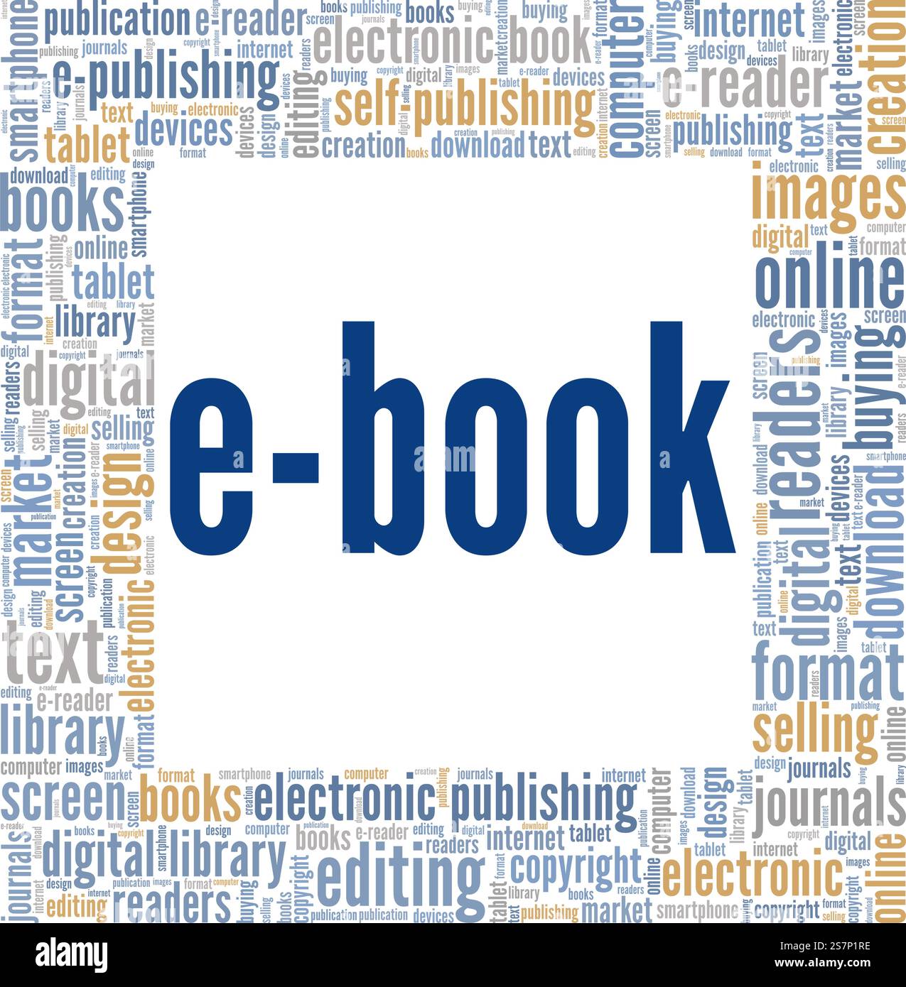 Electronic Book, e-book conceptual vector illustration word cloud isolated on white background ...