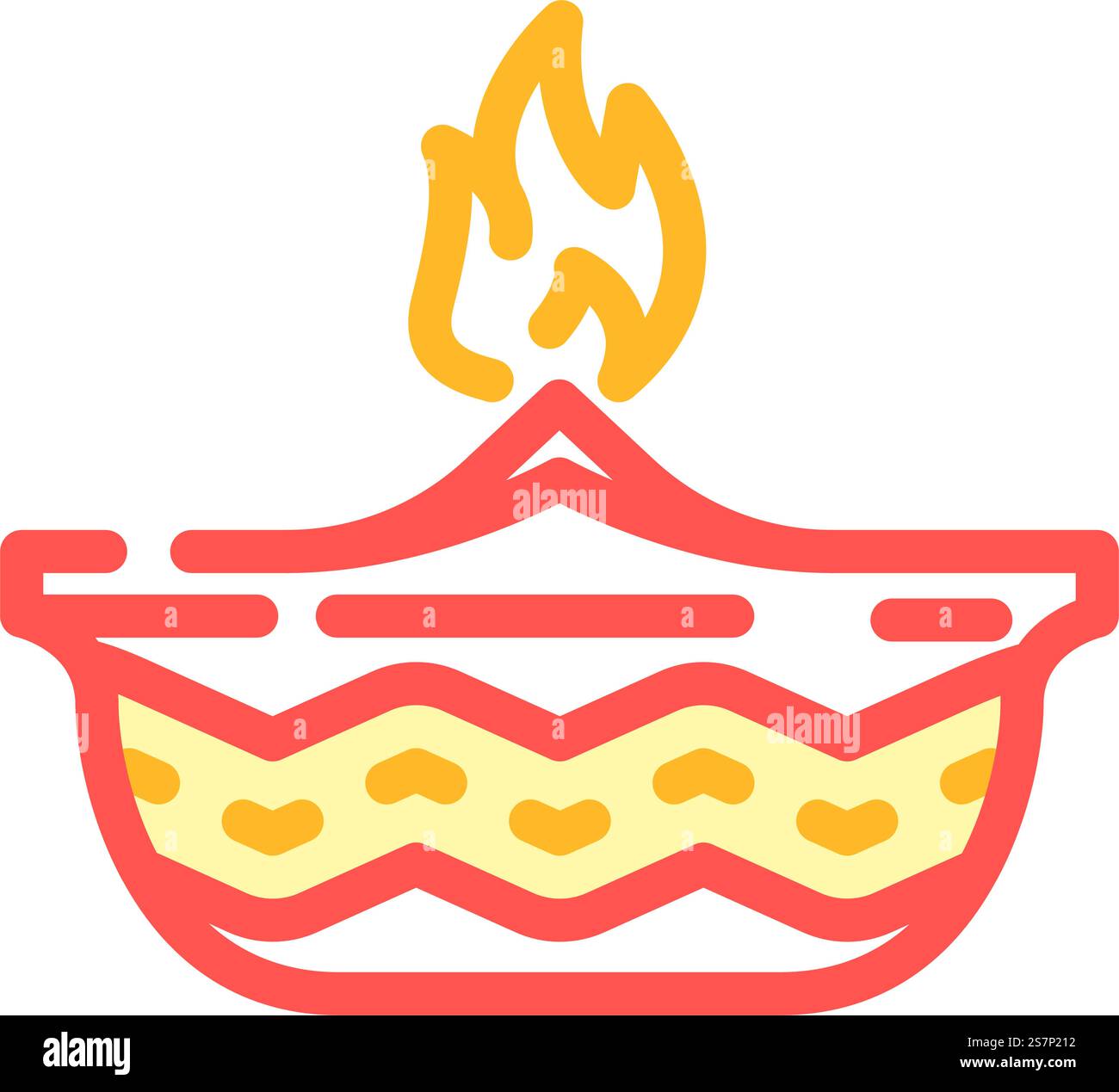 diya lamp hinduism color icon vector. diya lamp hinduism sign. isolated ...