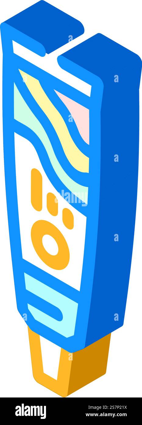 toothpaste hygiene isometric icon vector. toothpaste hygiene sign ...