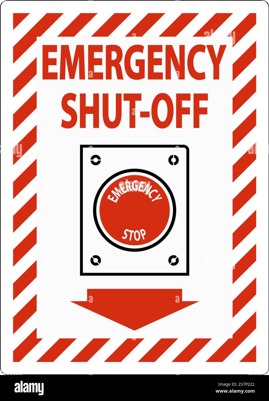 Fire and Emergency Sign Emergency Shut-off Stock Vector Image & Art - Alamy