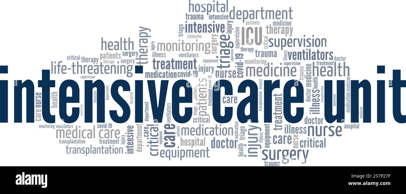 Intensive Care Unit - ICU conceptual vector illustration word cloud ...