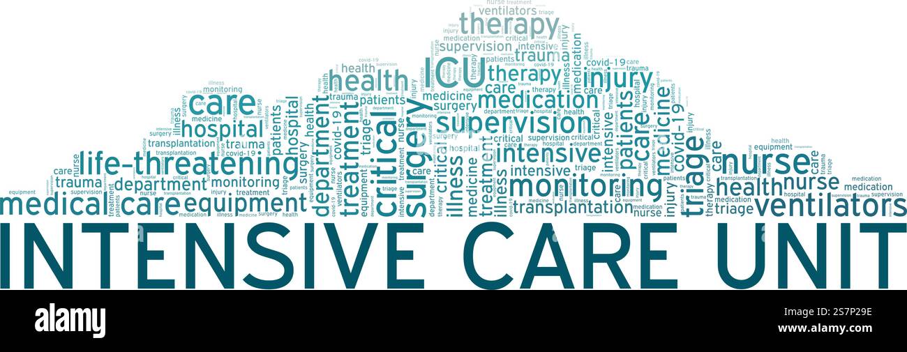 Intensive Care Unit - ICU conceptual vector illustration word cloud ...