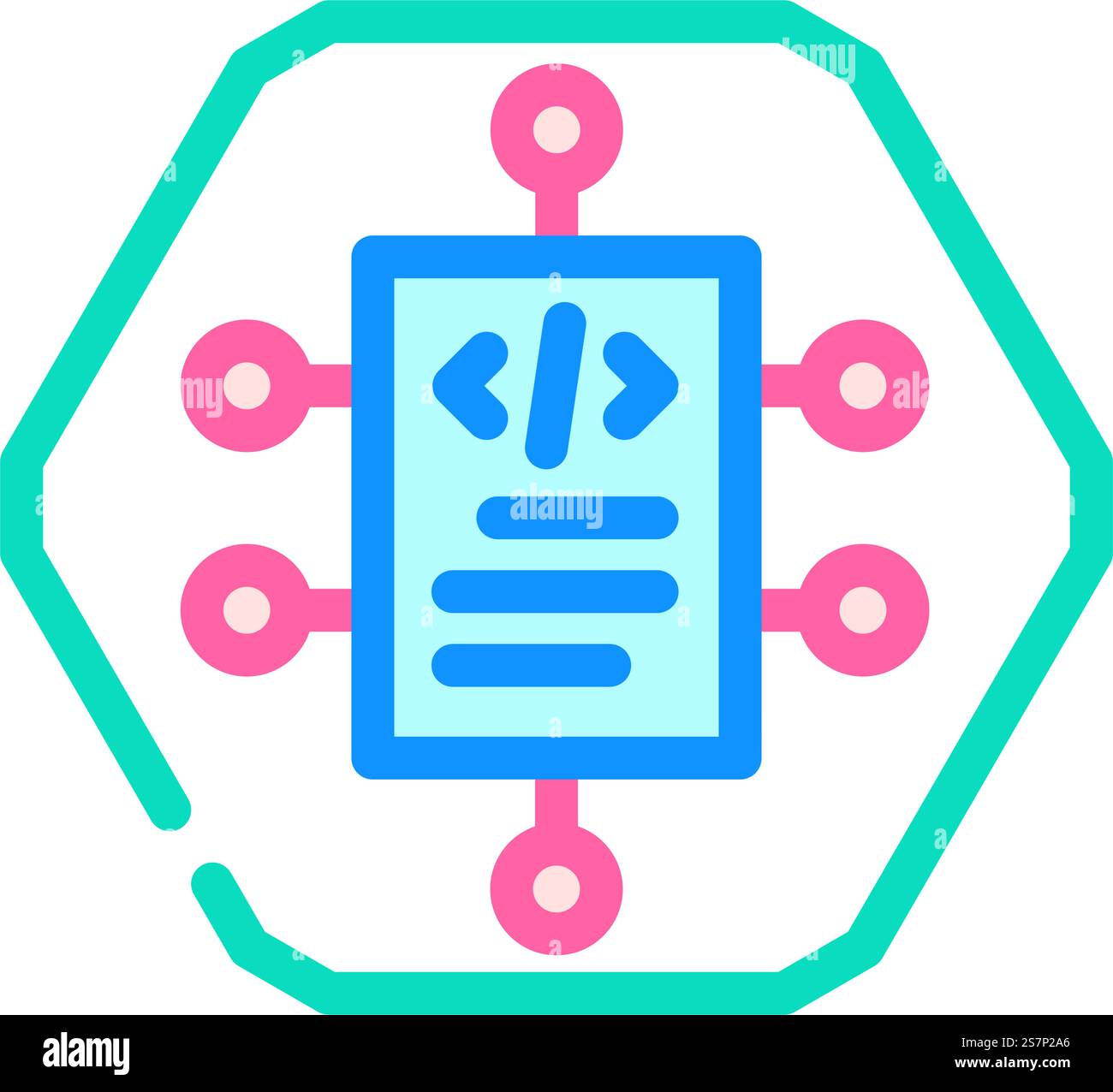 Source Code Management Color Icon Vector Source Code Management Sign 1793