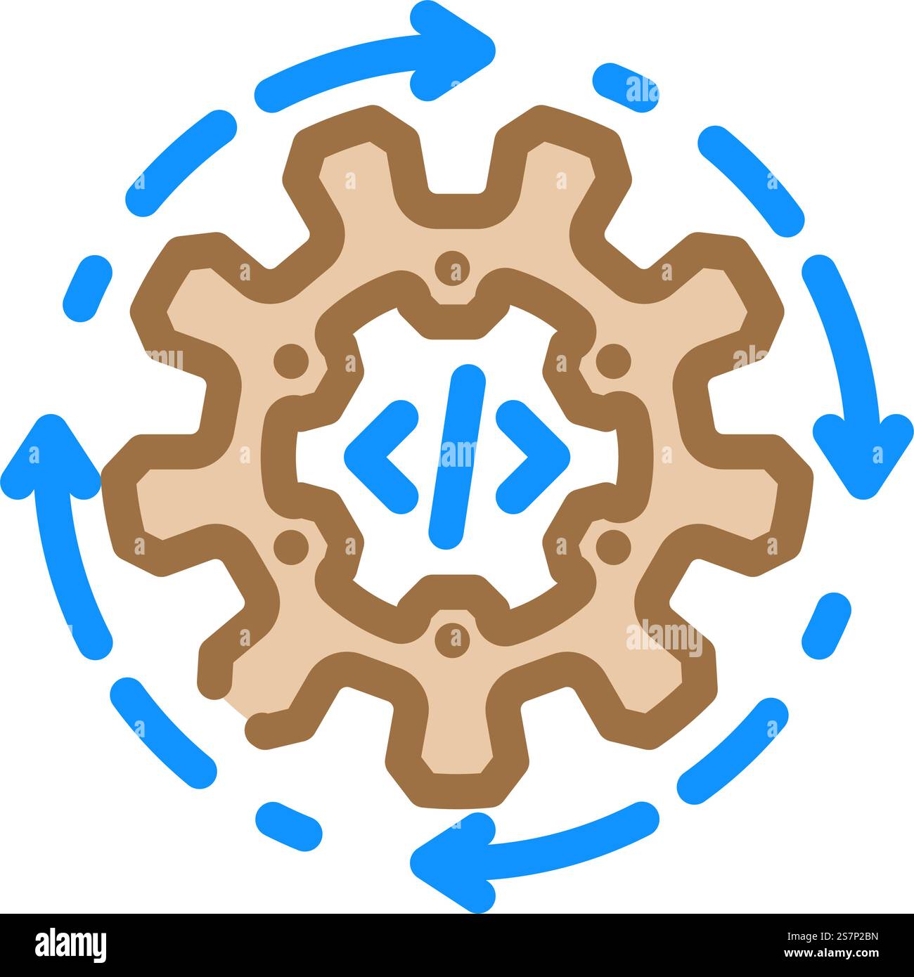 continuous integration software color icon vector. continuous ... continuous integration software color icon vector. continuous ...