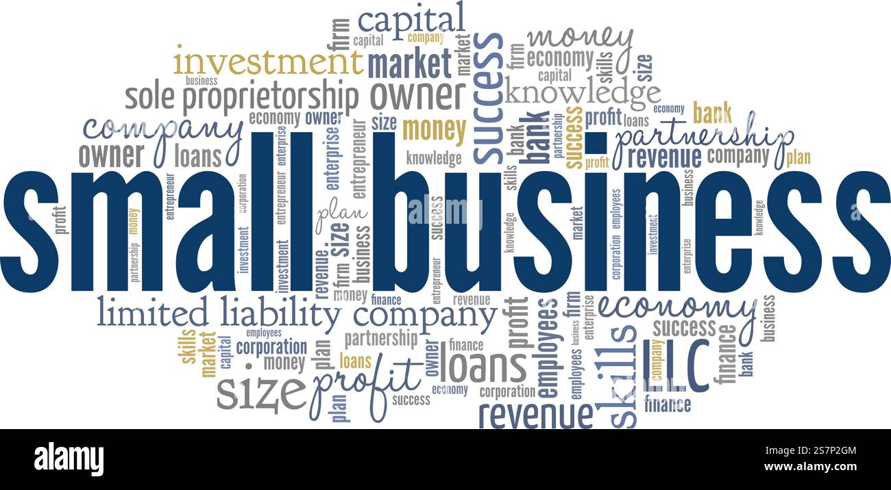 Small Business conceptual vector illustration word cloud isolated on ...