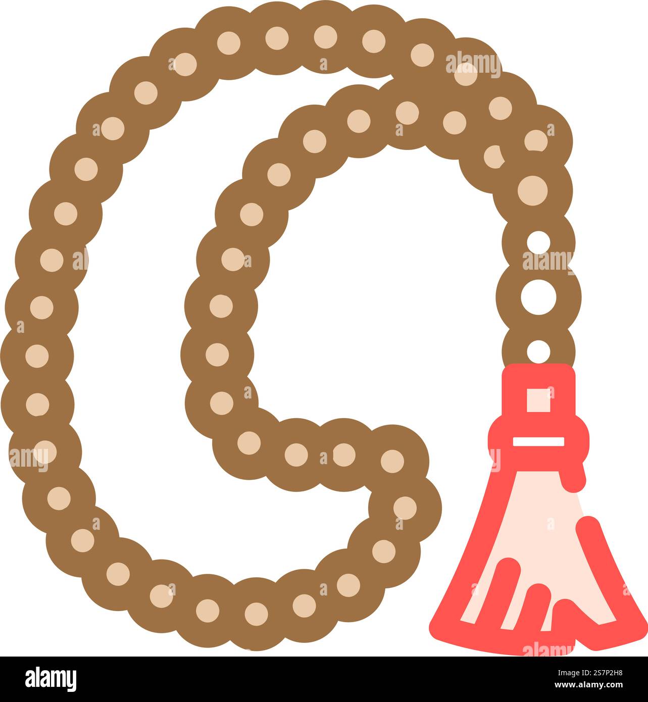 prayer beads misbaha color icon vector. prayer beads misbaha sign ...