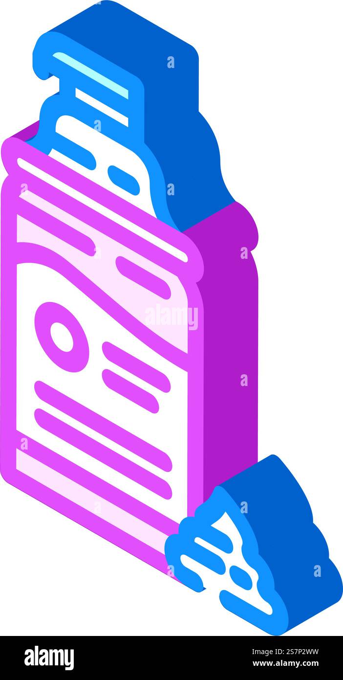 shaving cream hygiene isometric icon vector. shaving cream hygiene sign ...
