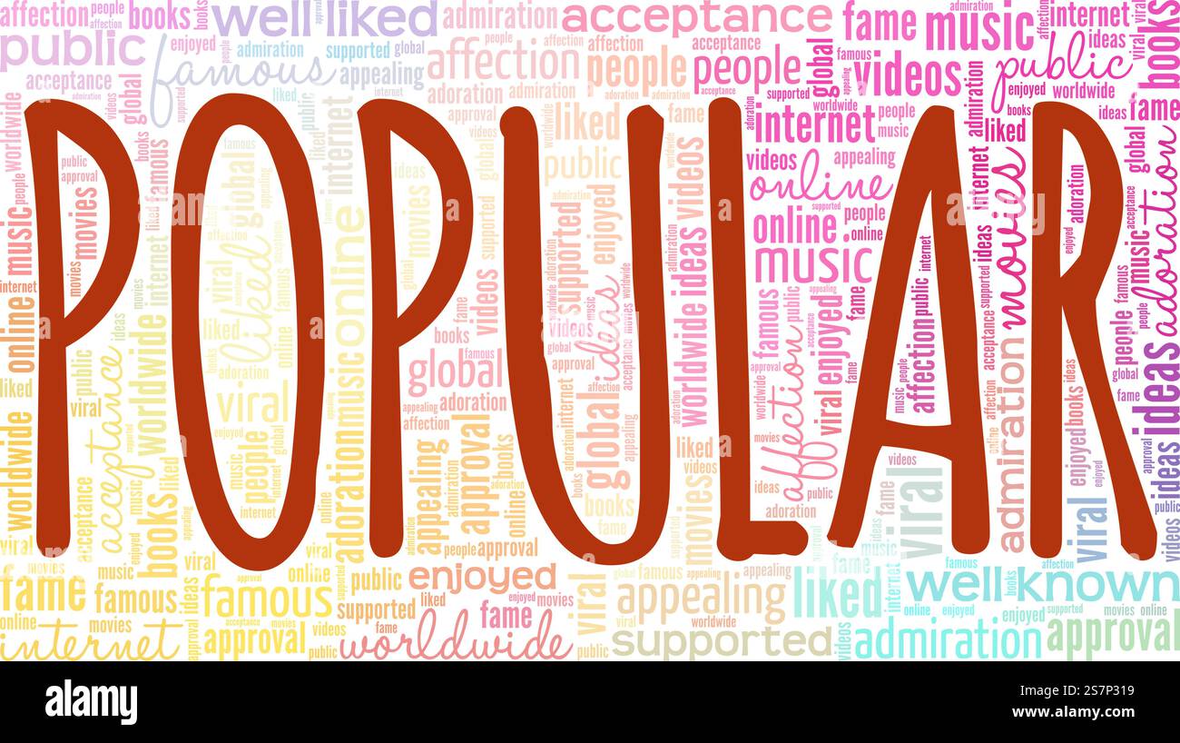 Popular conceptual vector illustration word cloud isolated on white ...