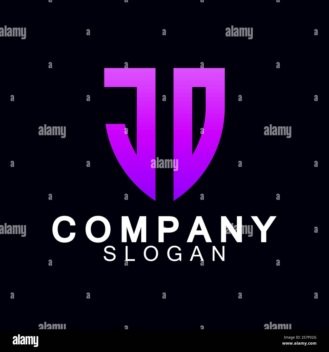 Initial Letters JD Logo Design Vector Template Stock Vector Image & Art ...