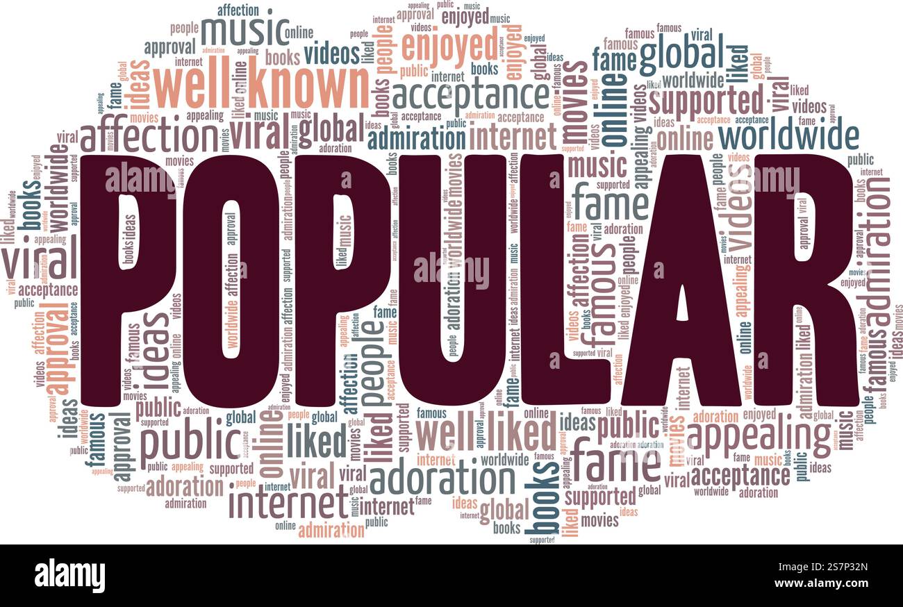 Popular conceptual vector illustration word cloud isolated on white ...