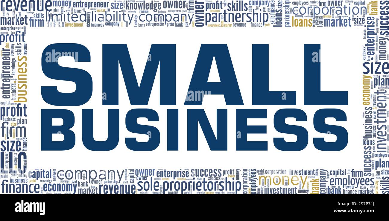 Small Business conceptual vector illustration word cloud isolated on ...