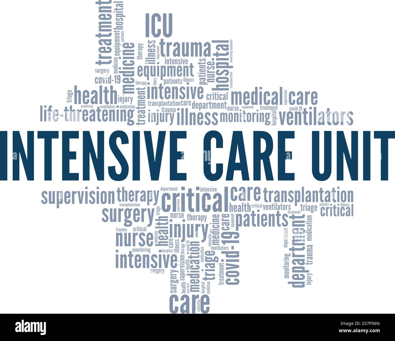 Intensive Care Unit - ICU conceptual vector illustration word cloud ...