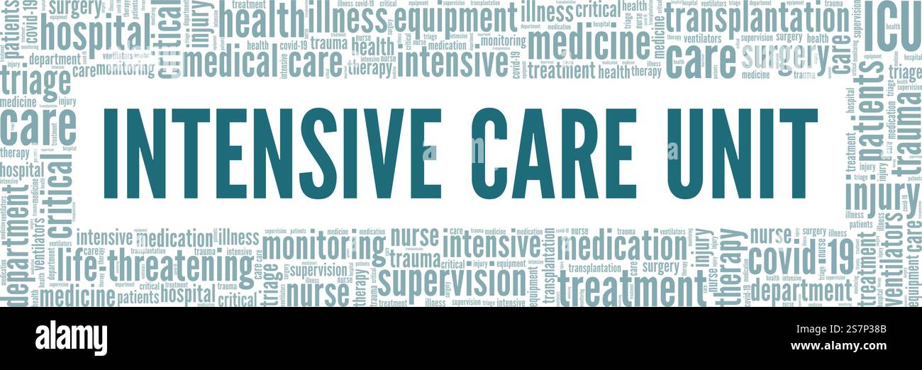 Intensive Care Unit - ICU conceptual vector illustration word cloud ...