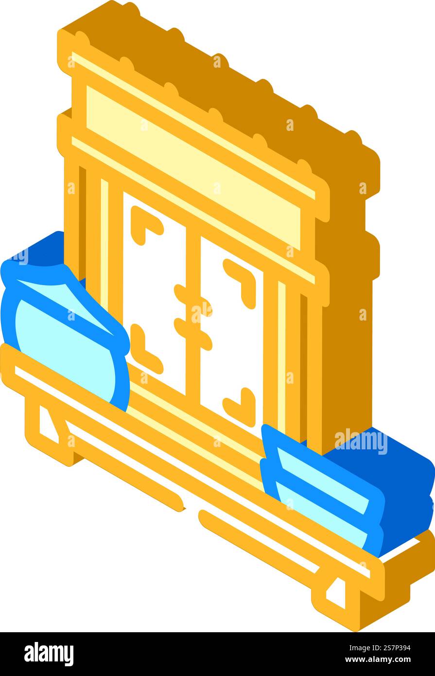 kamidana household shrine shintoism isometric icon vector. kamidana ...