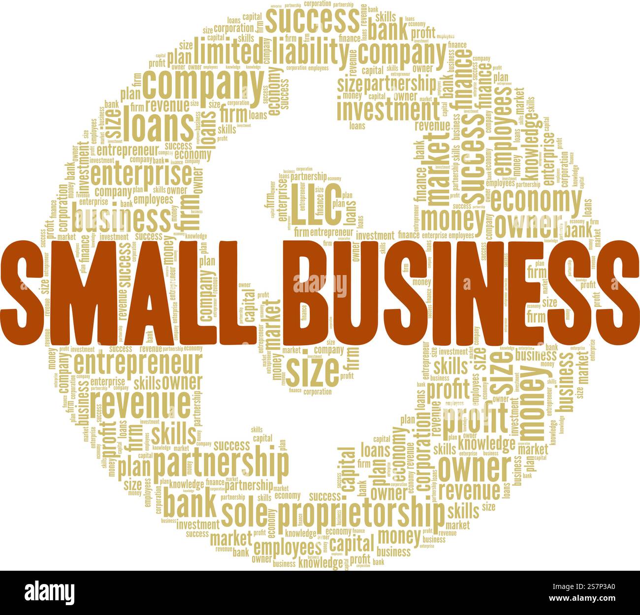 Small Business conceptual vector illustration word cloud isolated on ...