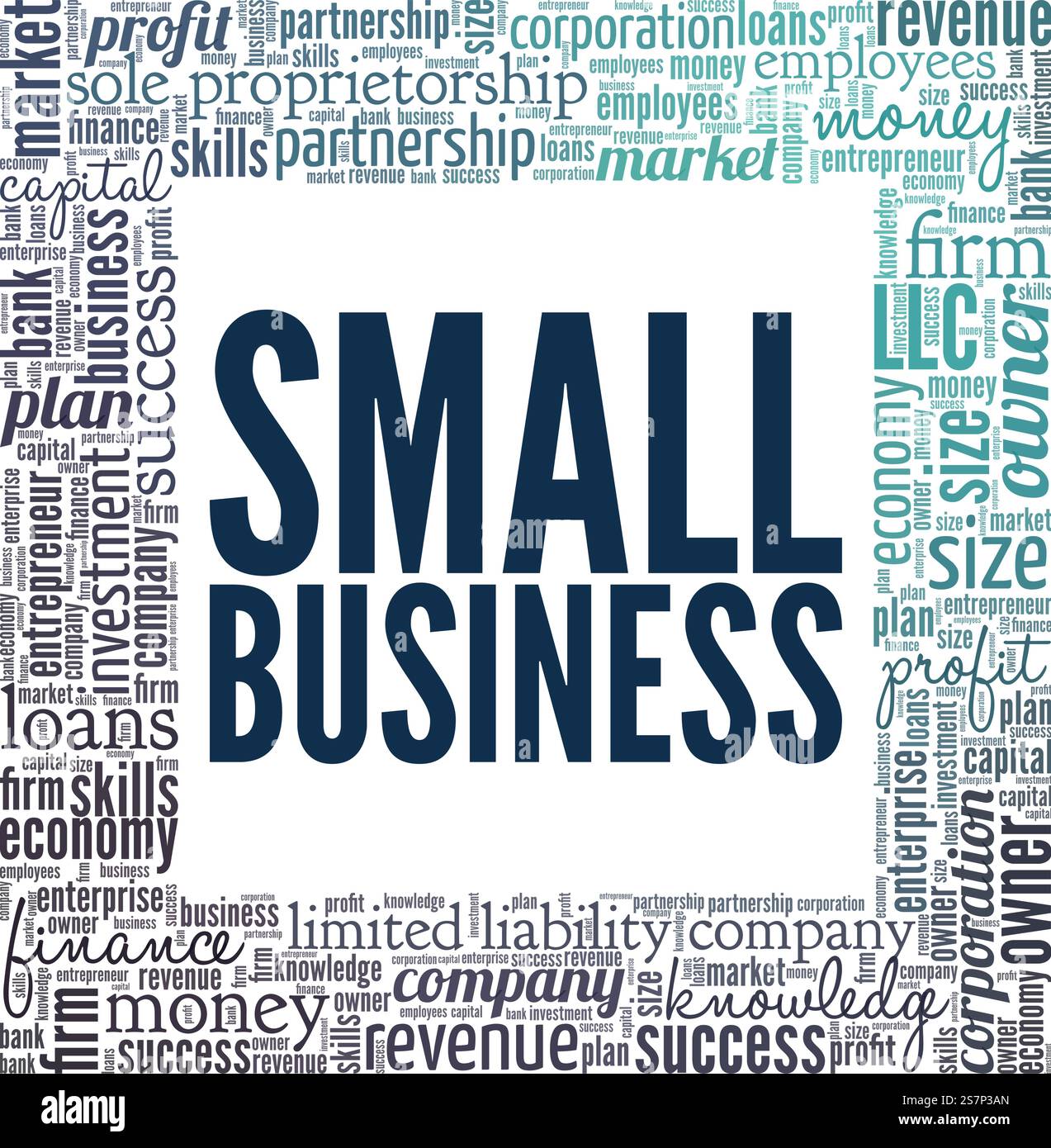 Small Business conceptual vector illustration word cloud isolated on ...