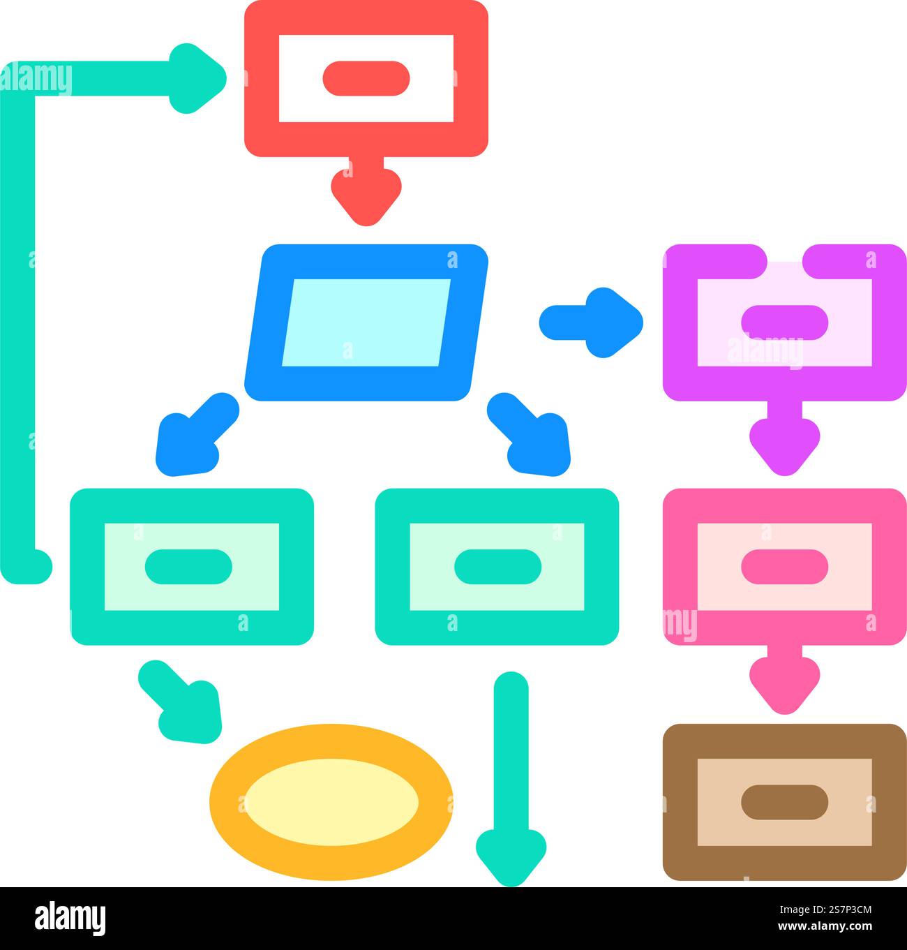 software prototyping color icon vector. software prototyping sign. isolated symbol illustration ...