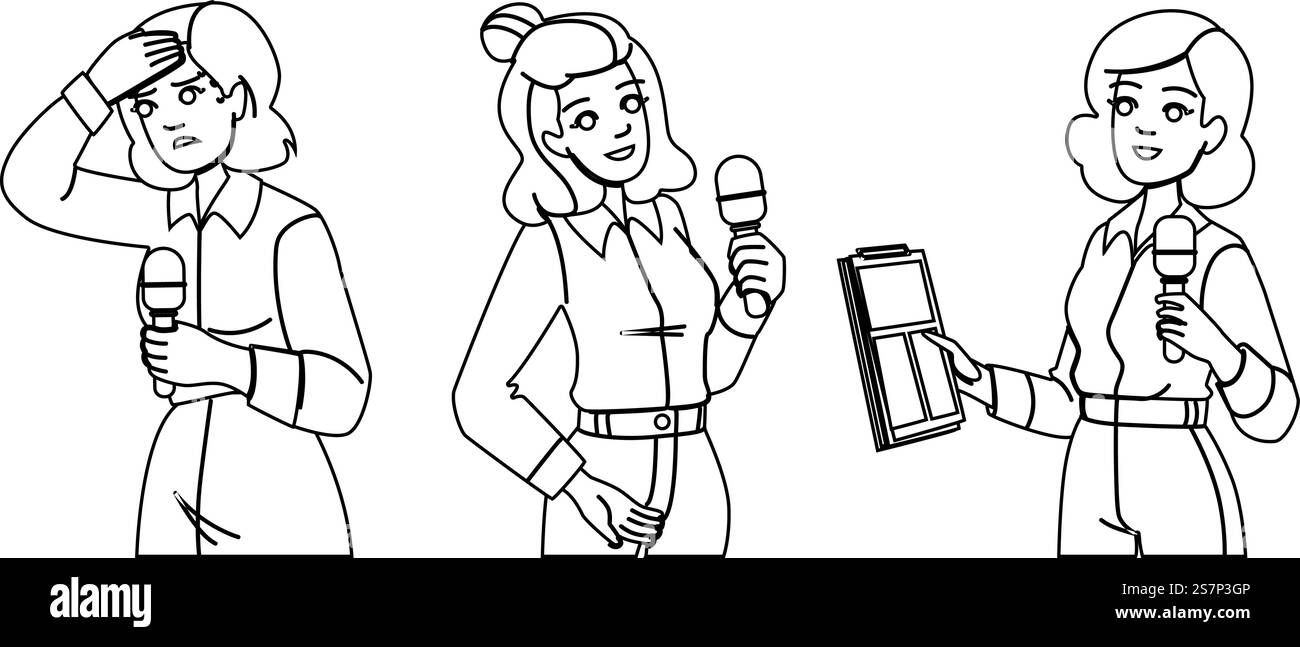 speaker public speaking woman vector. training education, business ...