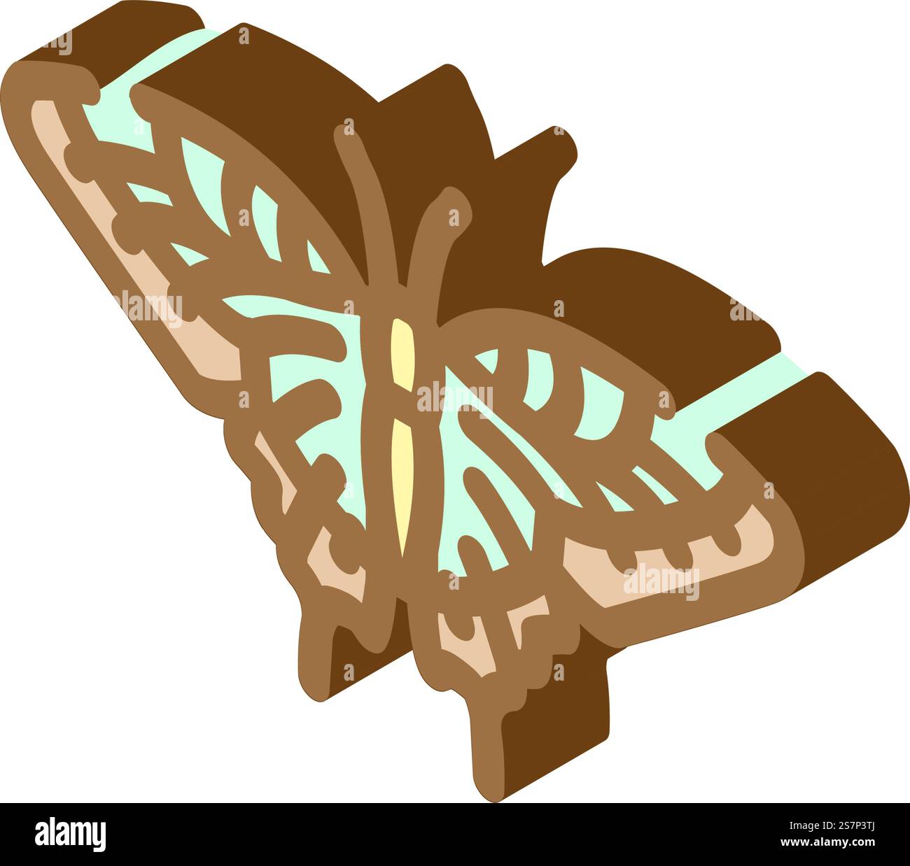eastern tiger swallowtail summer isometric icon vector. eastern tiger ...
